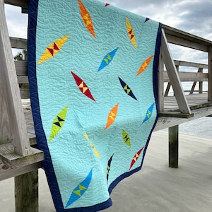 Alley Three Quilt Pattern // Kayaks Design Sewing Pattern Throw Size ...