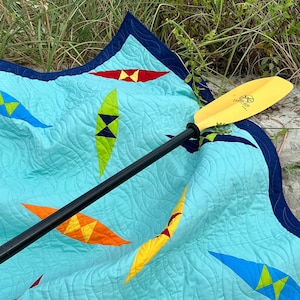 Kayak Quilt Sewing Pattern: Beach House Throw Blanket (digital Download ...