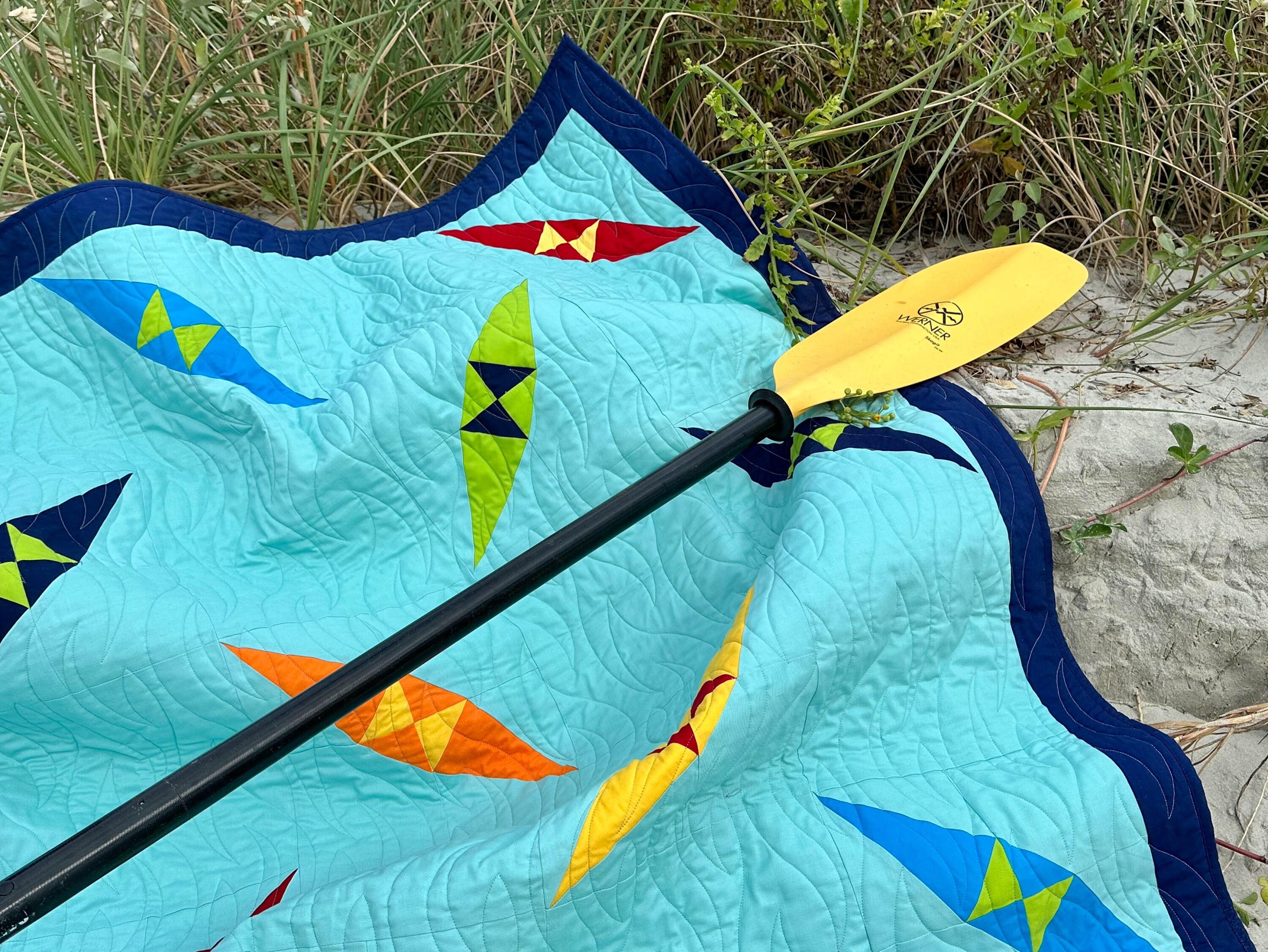 Alley Three Quilt Pattern // Kayaks Design Sewing Pattern Throw Size ...