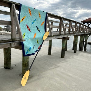 Kayak Quilt Sewing Pattern: Beach House Throw Blanket (digital Download ...
