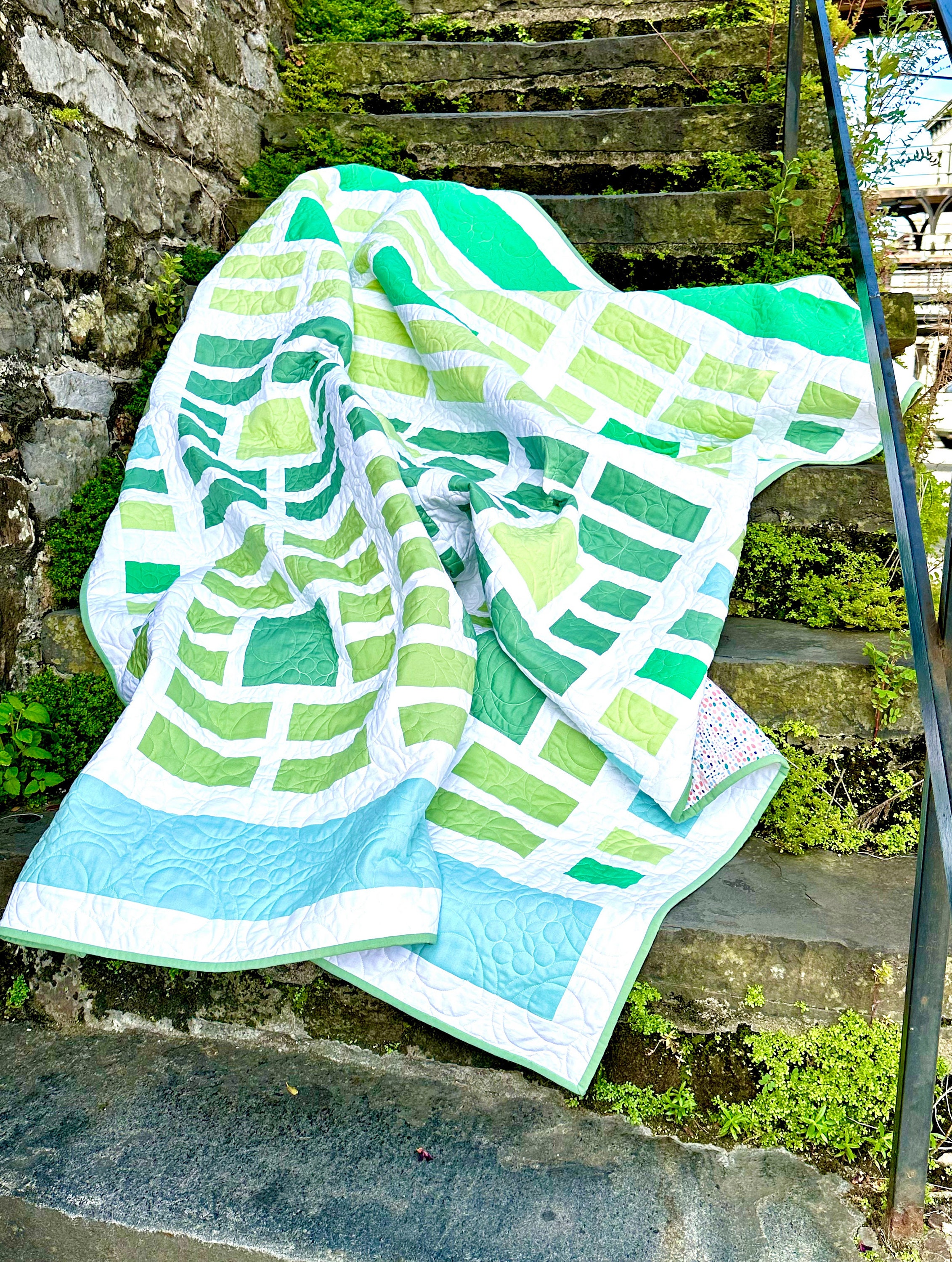 Savannah Squares Quilt Pattern // Modern Map Design Sewing Pattern ...