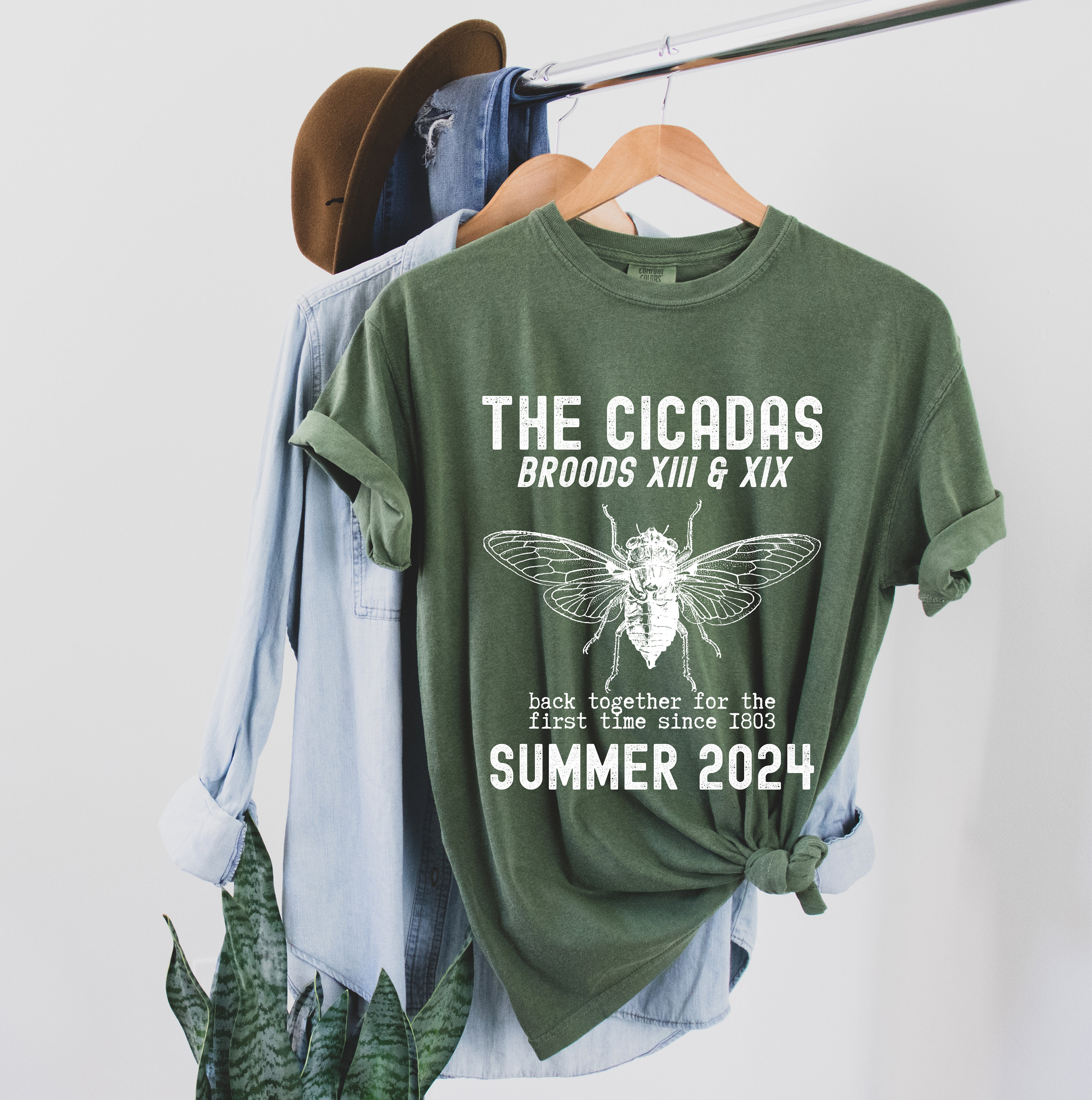 Cicada Shirt, Cicadapocalypse 2024 Cicada Emergence Vintage Insect Tee ...