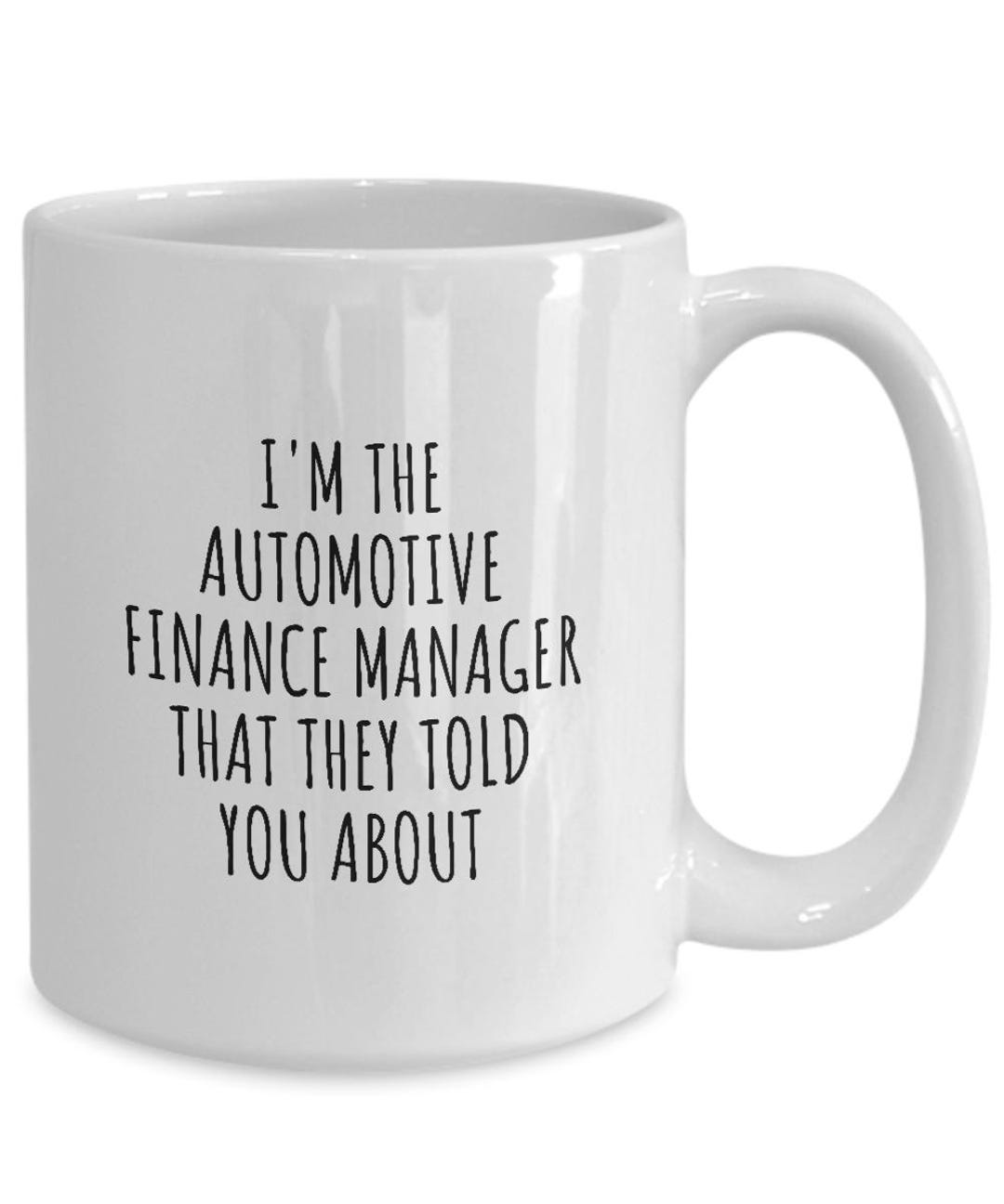 Automotive Finance Manager Mug, Finance Manager Gifts, Coffee Cup, Gift ...