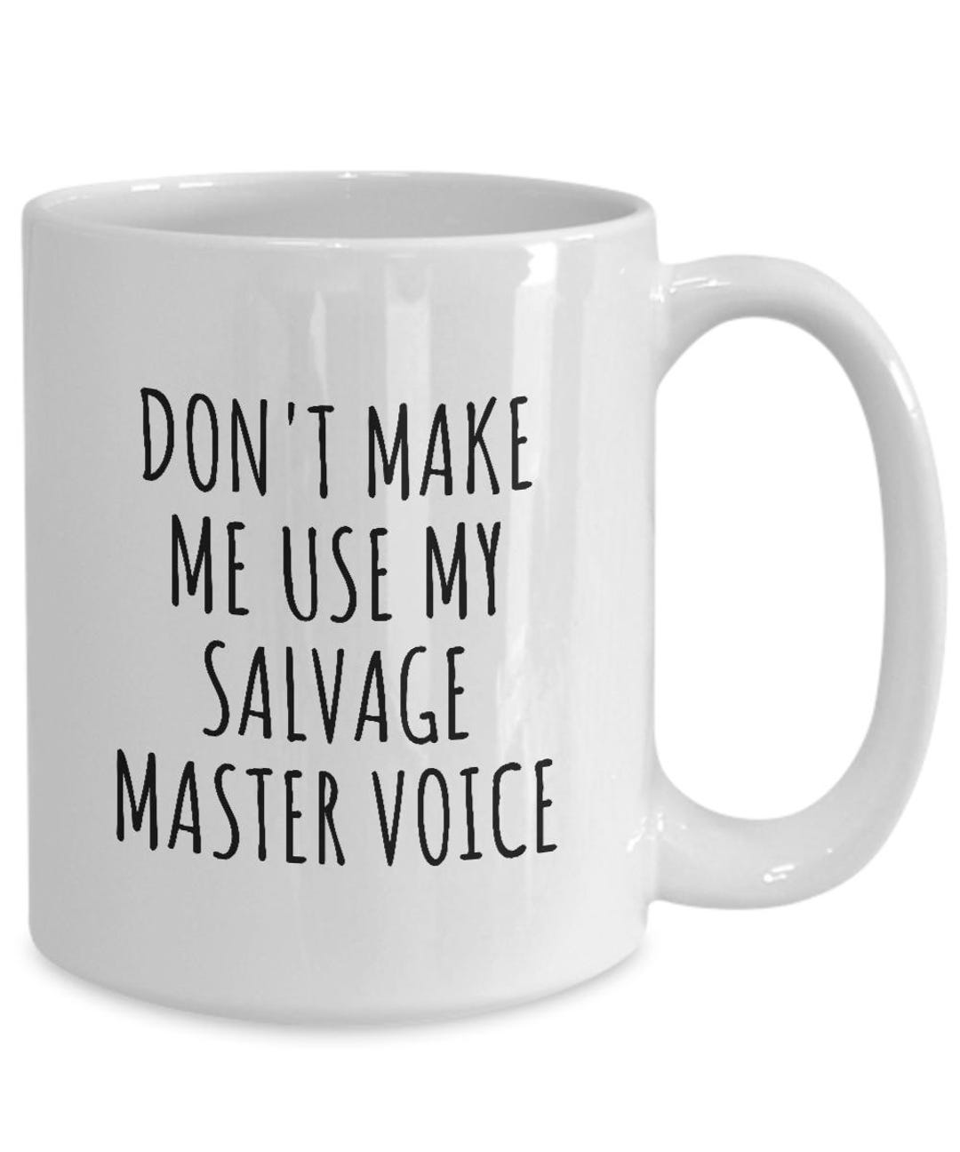 Funny Salvage Master Mug, Coffee Cup Gifts, Gift Ideas for Marine ...