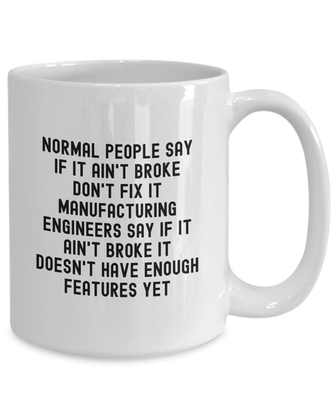 Funny Manufacturing Engineer Mug Gifts, Coffee Cup, Gift Ideas For ...