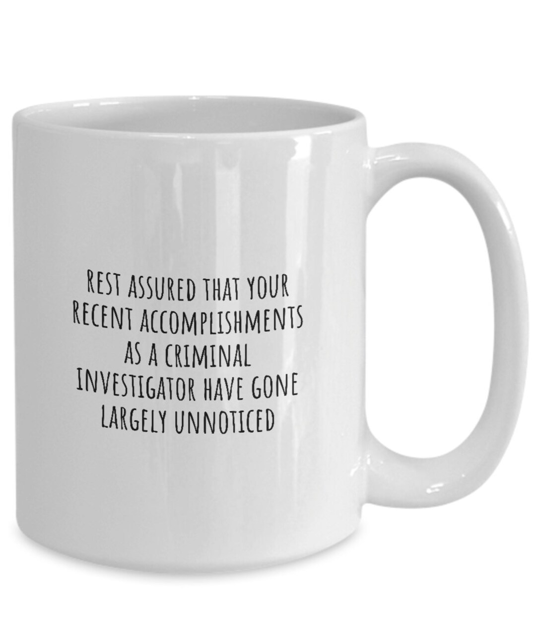 Criminal Investigator Mug, Criminologist Gift, Criminal Investigator ...