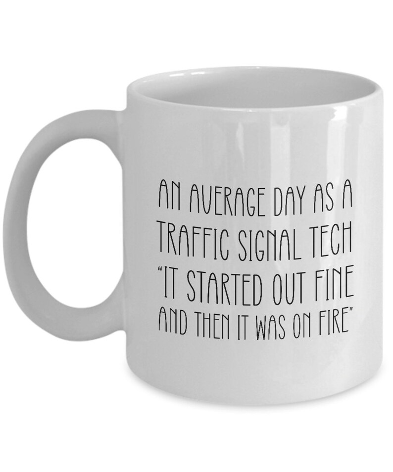 Traffic Signal Technician Mug, Traffic Signal Technician Gift, Traffic ...