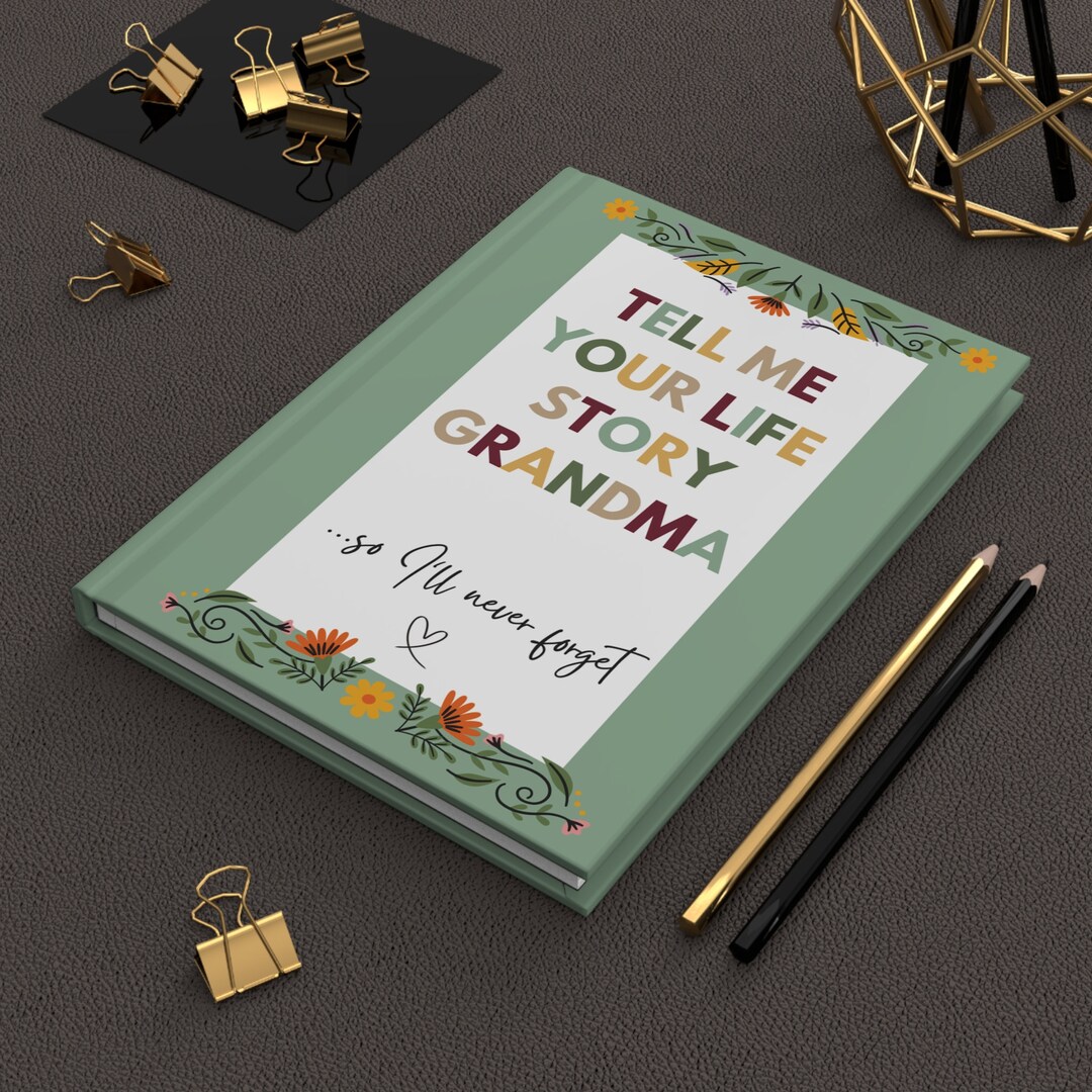 Tell Me Your Life Story Grandma, Grandma Journal, Grandma Gift, Memory ...