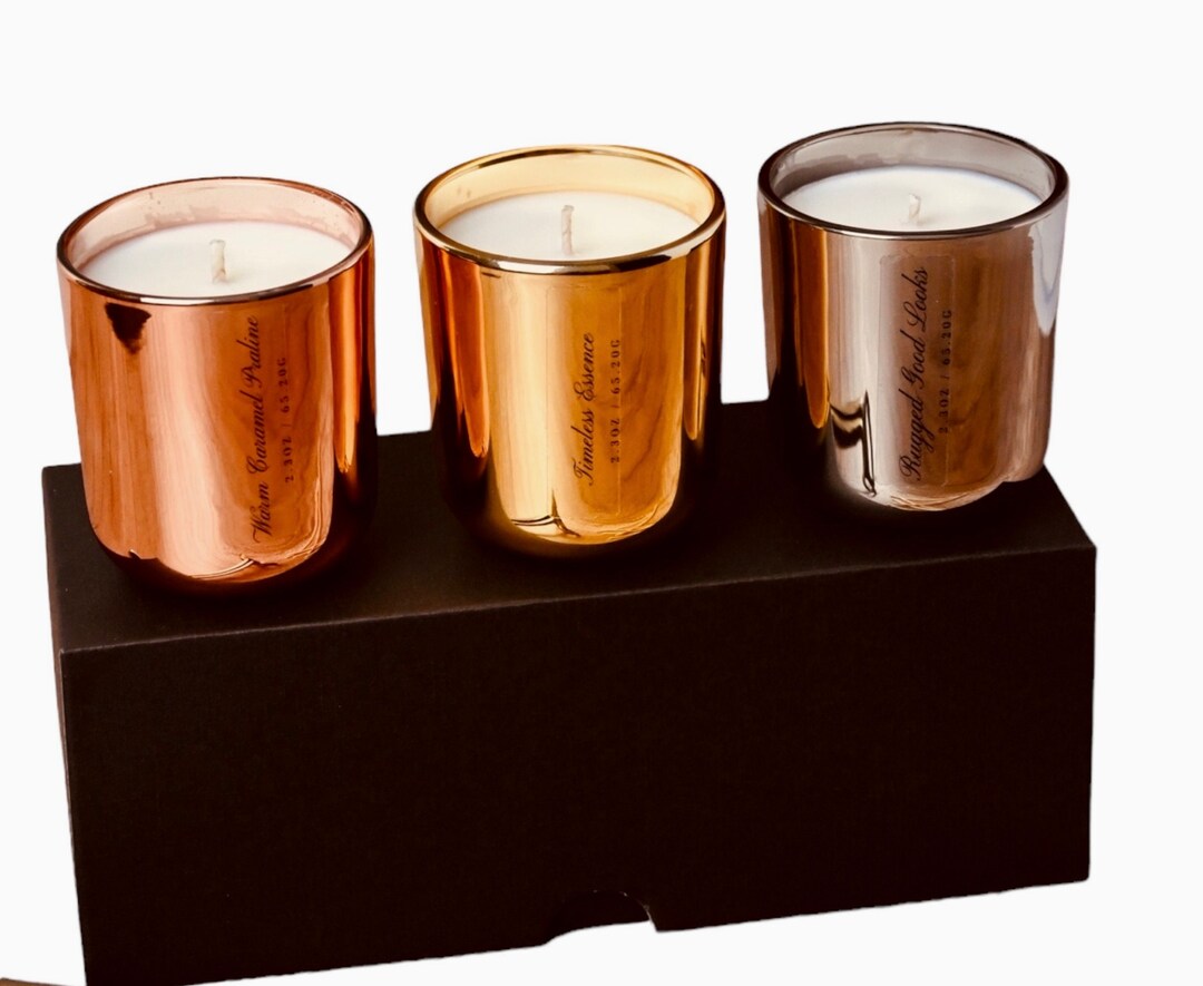 Lustrous Votive Candle Gift Set, Luxury Handmade Soy Candle, Set of ...