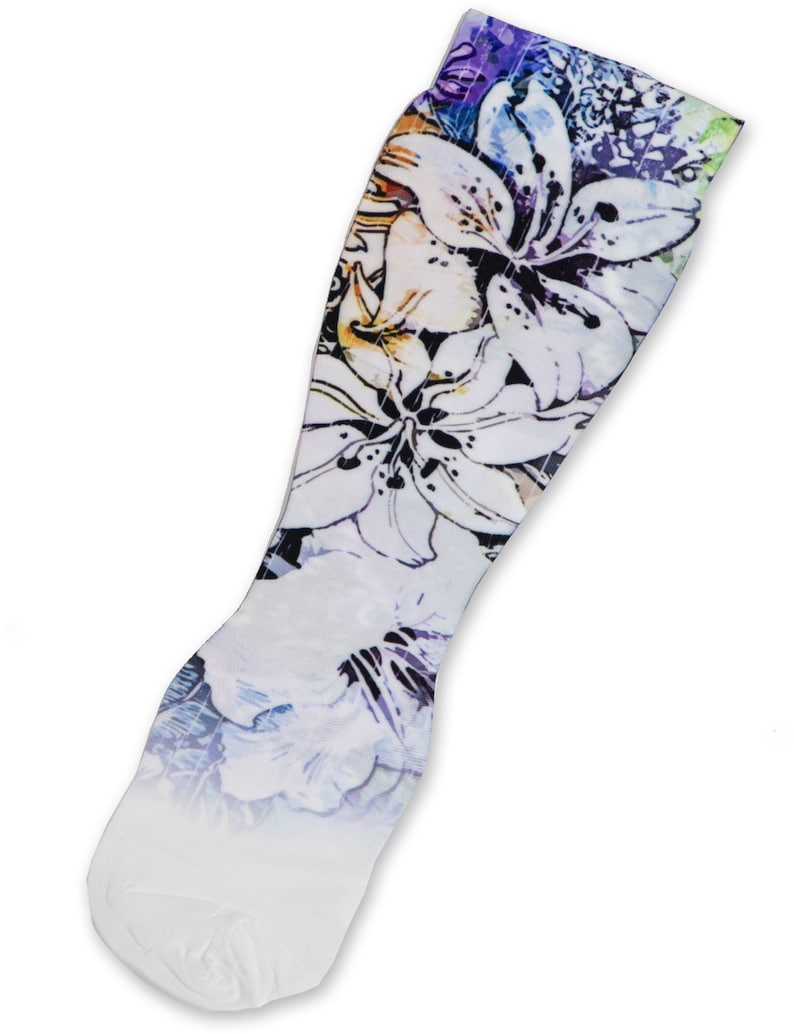 Watercolor Compression Socks - Etsy