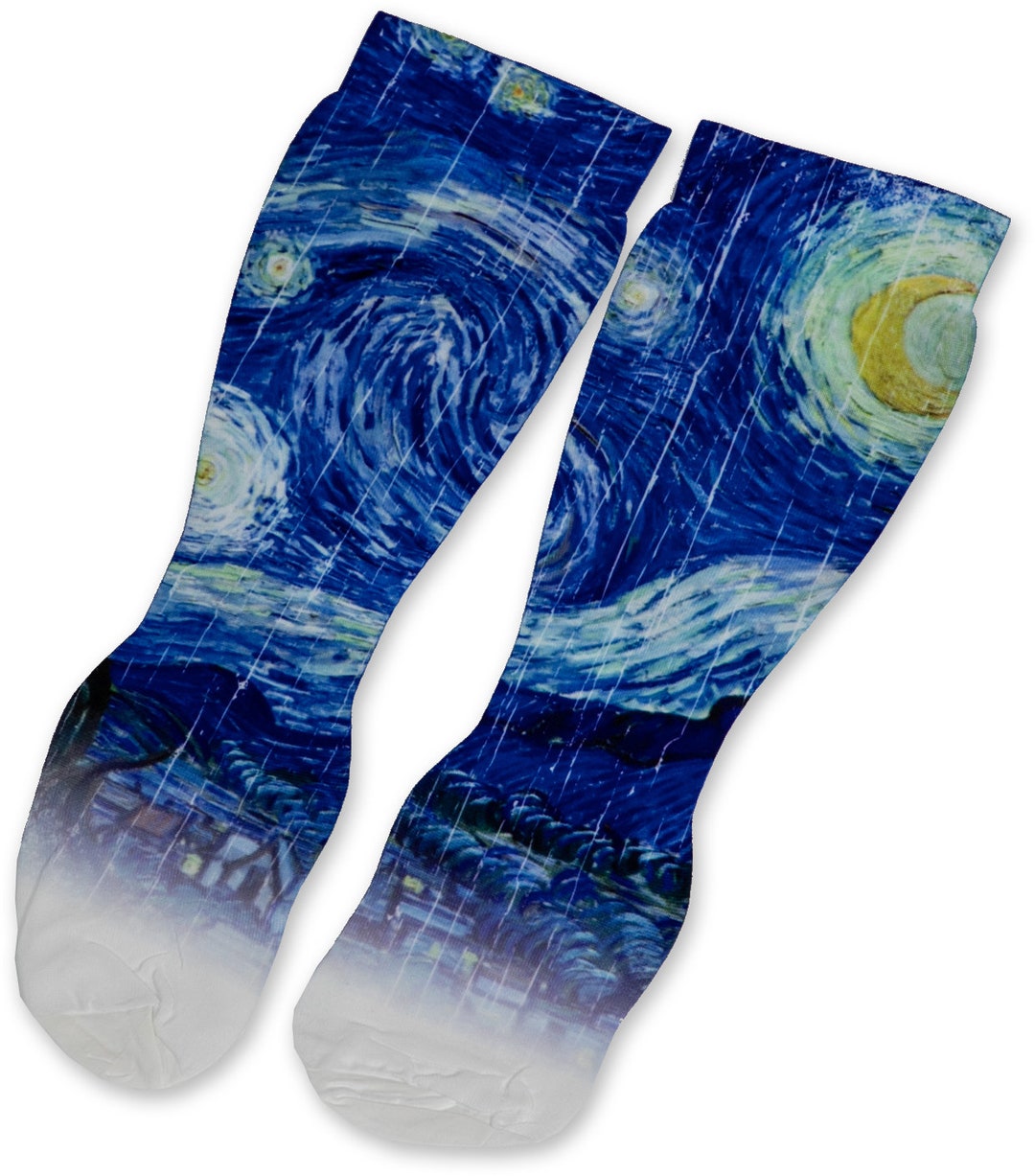 Starry Night Compression Stockings - Etsy