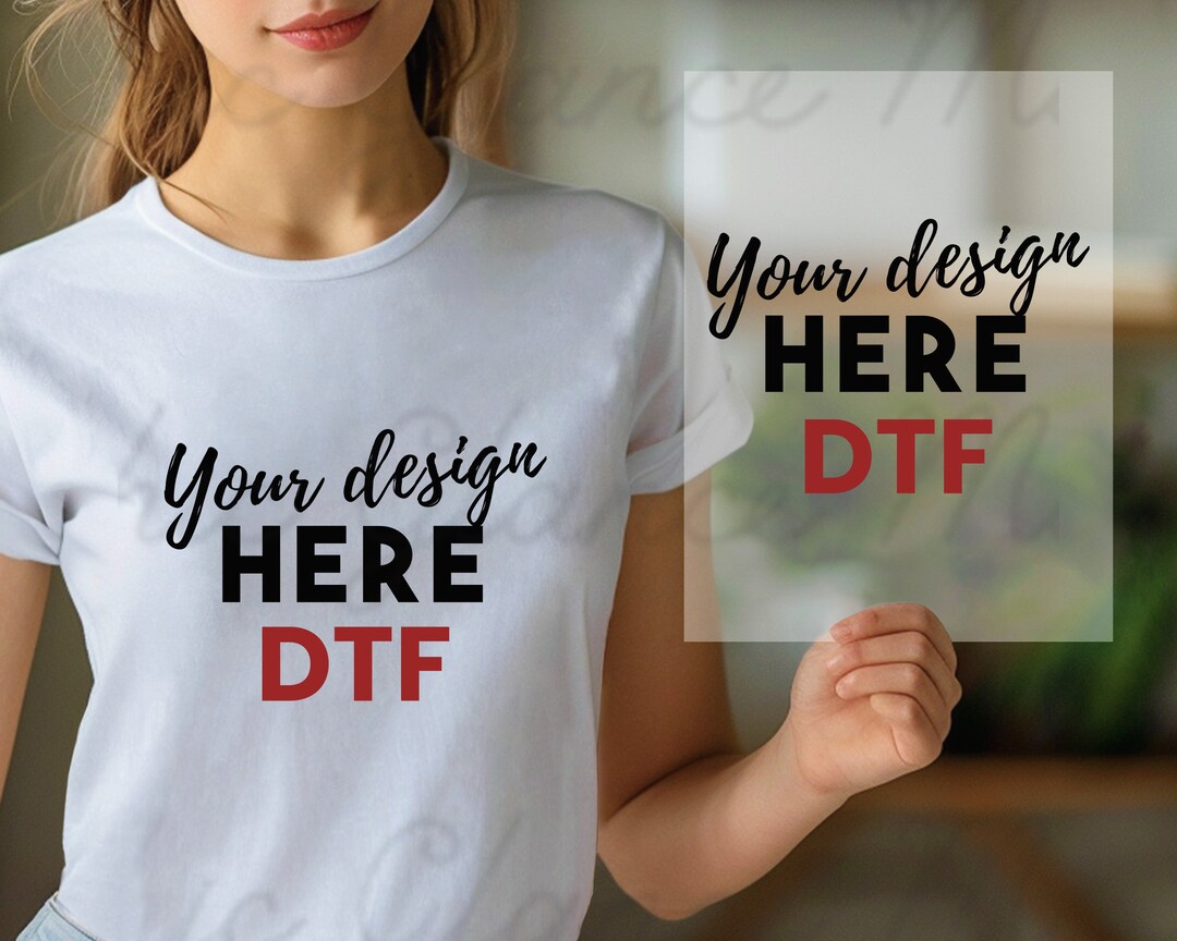 DTF Mockup, Rectangle, DTF Canva, Transfer Sheet Mockup, Sticker Mockup ...