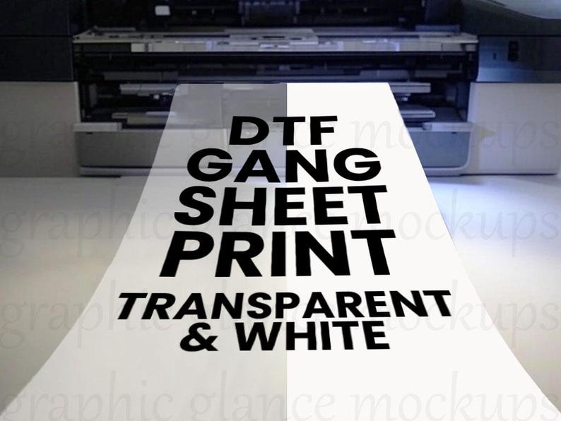 DTF Mockup, PSD, Graphics Mockup, DTF Transfer Sheet Mockup, Dtf ...