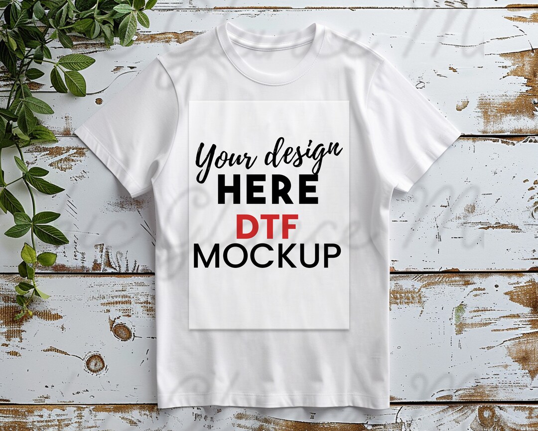 DTF Transfer Mockup, DTF Canva, White DTF Transfer Sheet Mockup ...