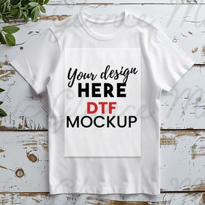 DTF Transfer Mockup, DTF Canva, White DTF Transfer Sheet Mockup ...