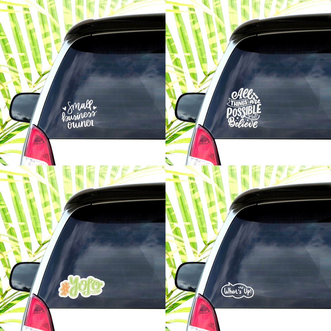 Car Decal Mockup of Back Window Stock Photo JPG, Car Sticker Mockup ...