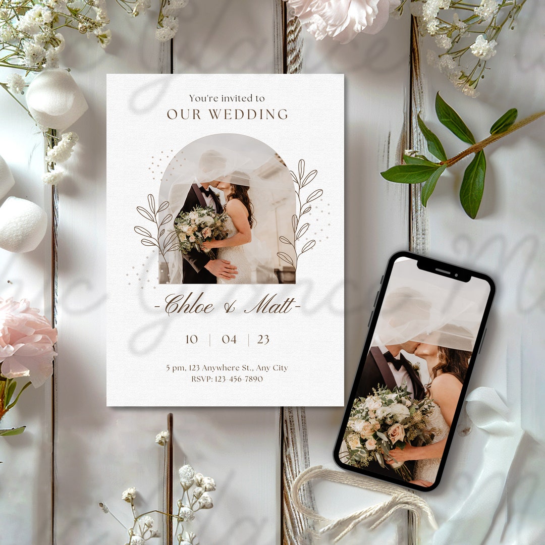 PSD Phone and Card Mockup, Canva Mockup, PNG, 5x7 Card and Phone ...