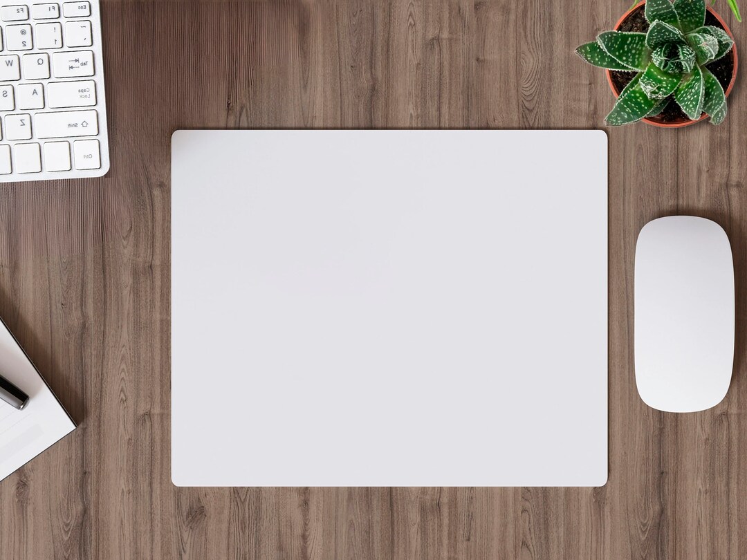 Mouse Pad Mockup White/transparent - JPG & PNG | Sublimation Mousepad ...