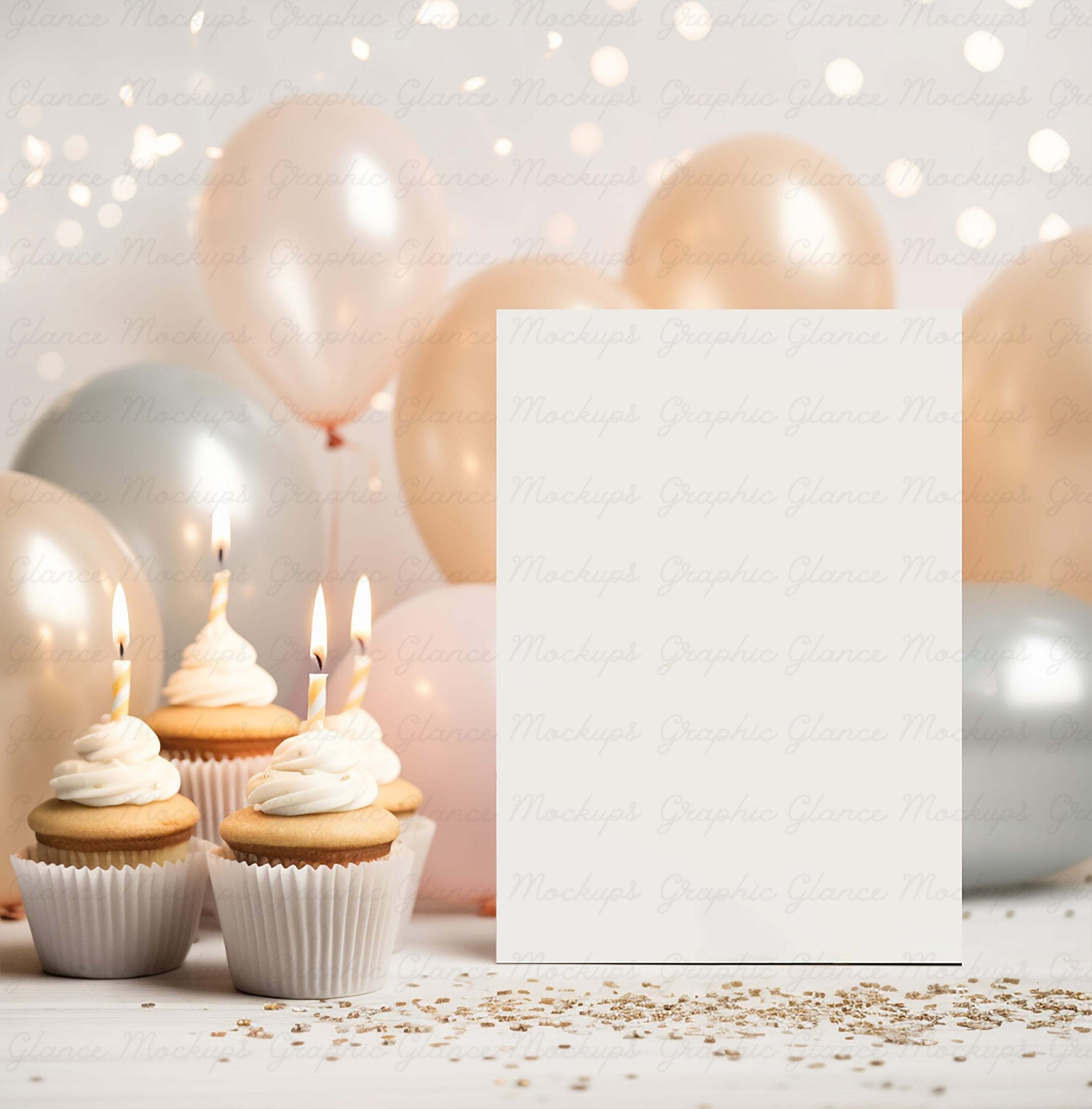 Birthday Card Mockup 5x7 Card Mockups Party Invitations Invite - Etsy