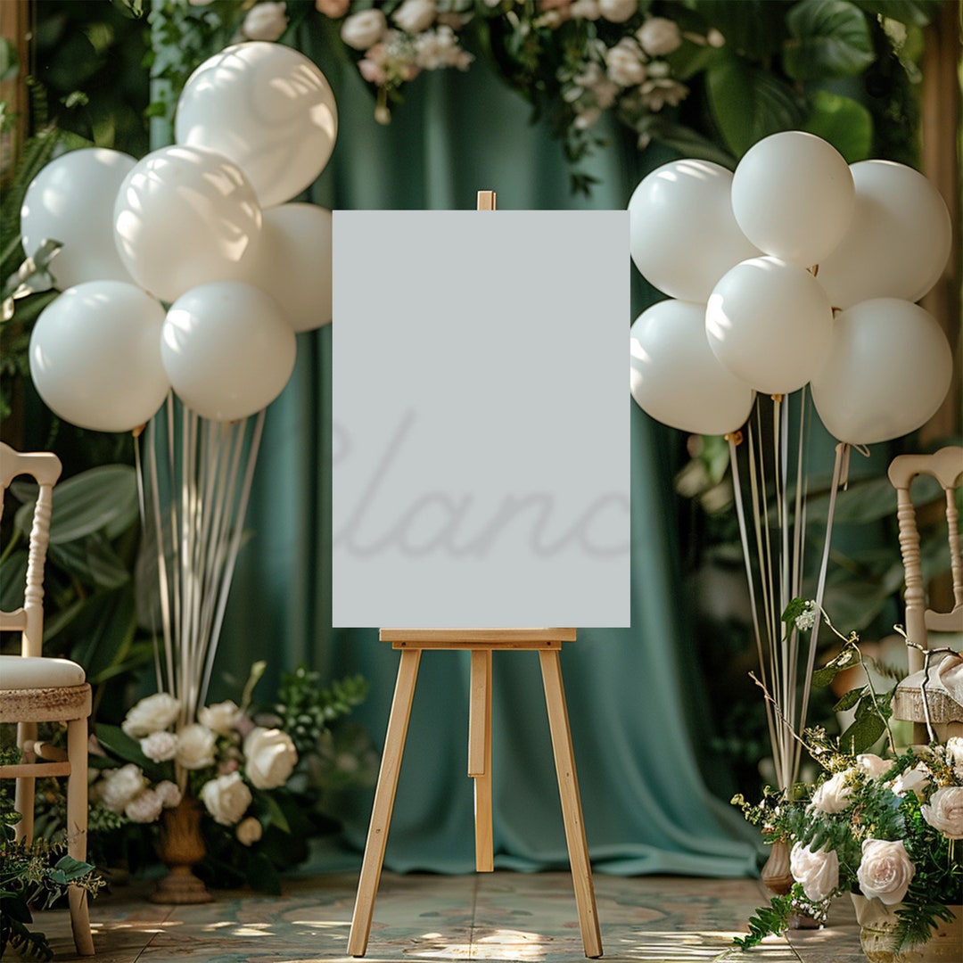 Party Easel Mockup 5x7, Horizontal and Vertical, Easel Mockup Baby ...