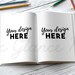 Open Book Mockup PSD A5, A4, Diary Notebook Sketchbook Calendar Mockup ...