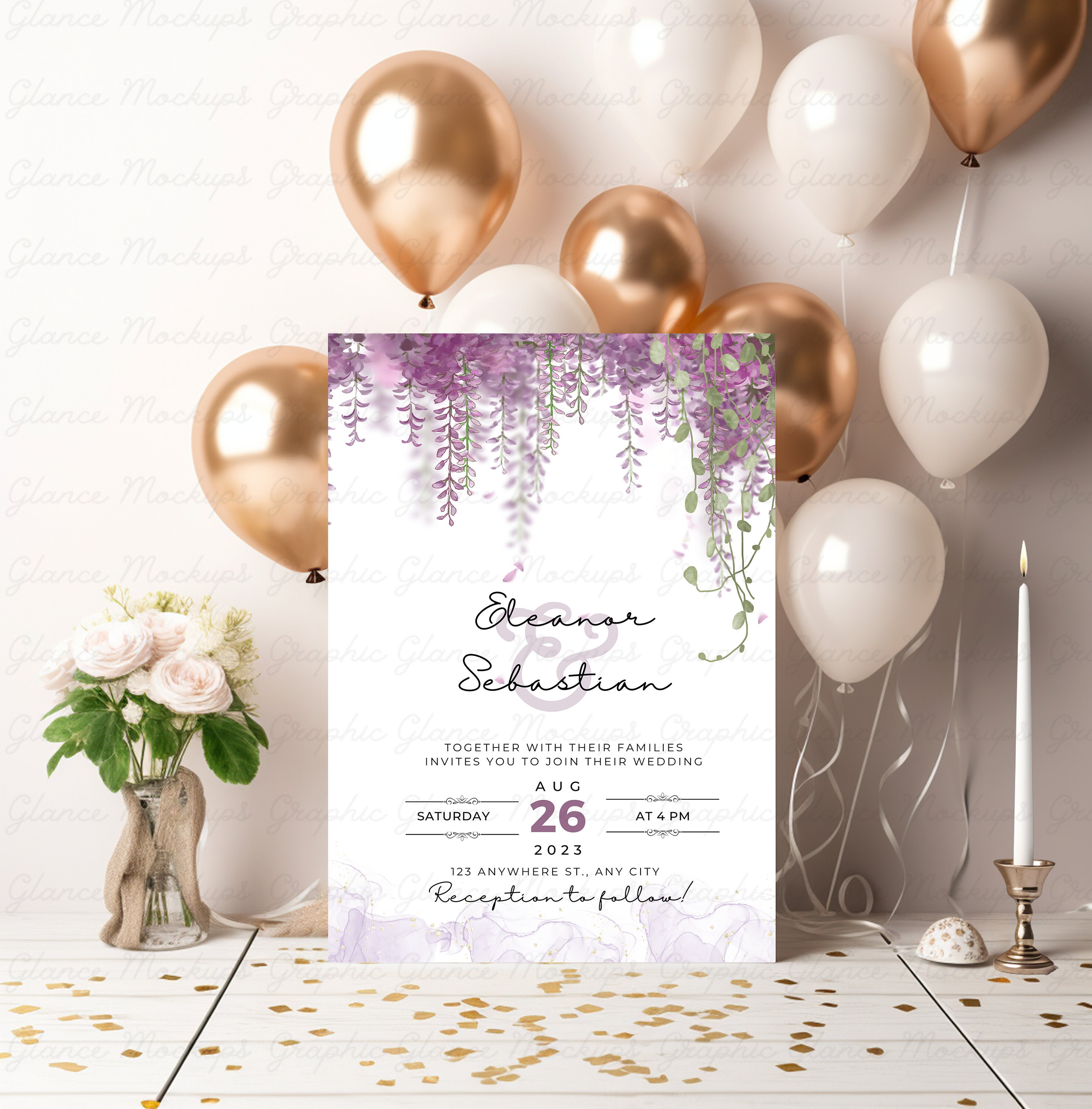 Card 5x7 Mockup Party Invitations Birthday Card Mockups Invite - Etsy