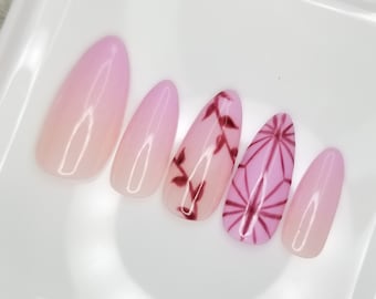 Demon Girl Nails, Hand Painted Anime Nails, Anime Press on Nails ...