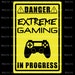 Gamer SVG Cut File Danger Extreme Gaming in Progress - Etsy