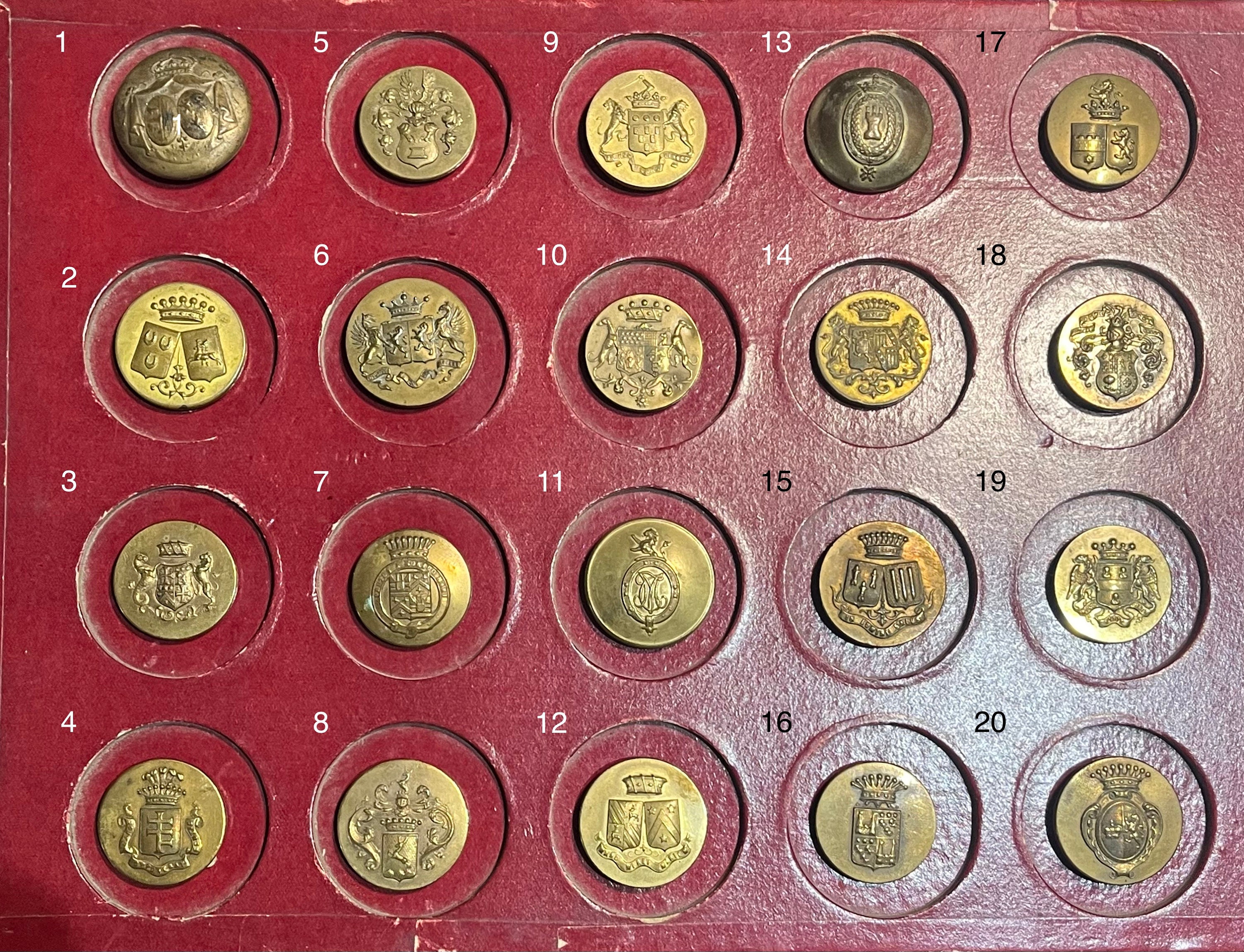 French Livery Button Collection 19th Century - Etsy