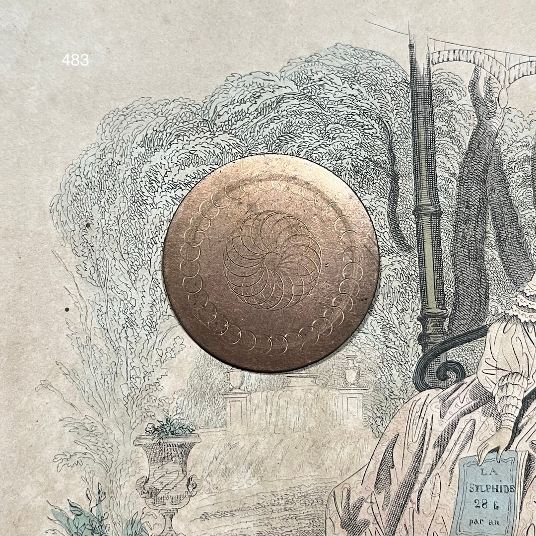 Collectible French Metal Button 18th Century - Etsy