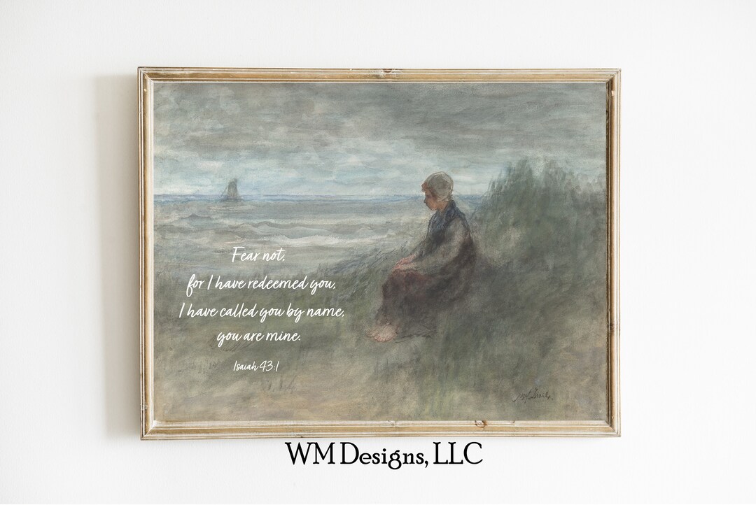 Fear Not Bible Verse Print Christian Home Decor, Gift Idea for Her ...
