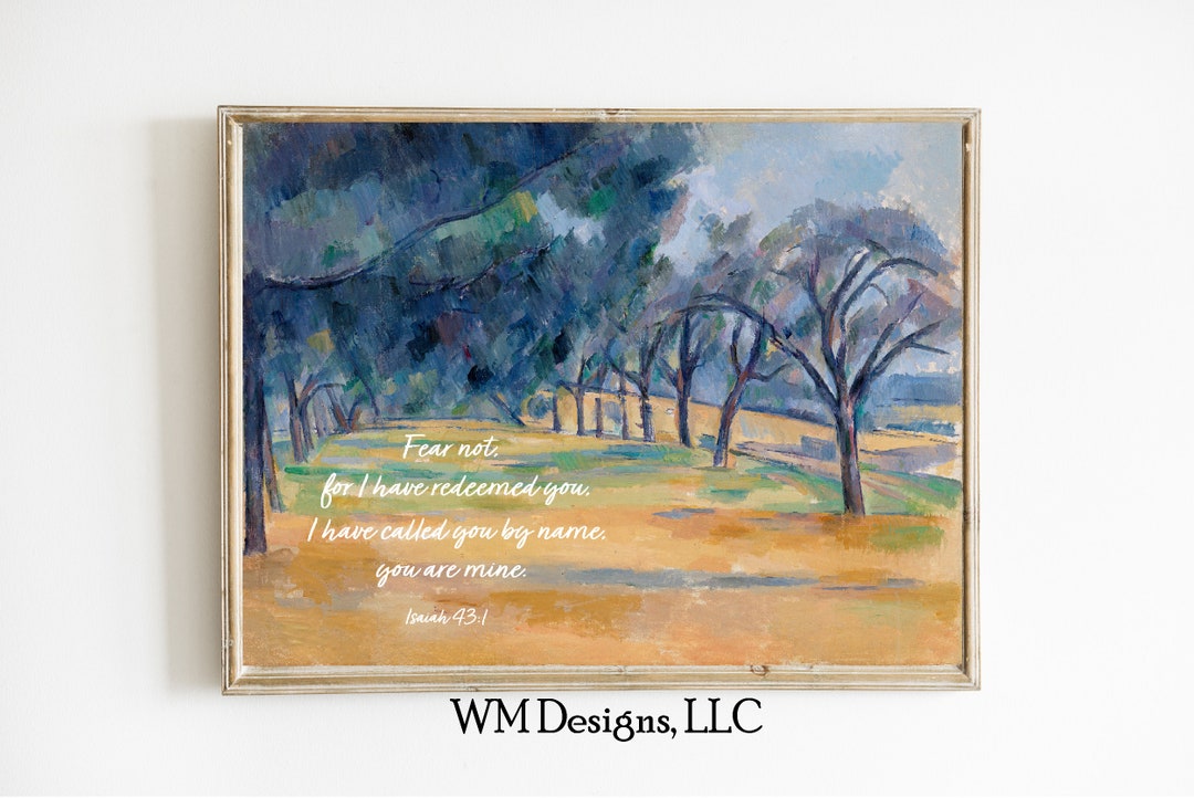 Spring Landscape Christian Bible Verse Wall Art, Printable, Scripture ...