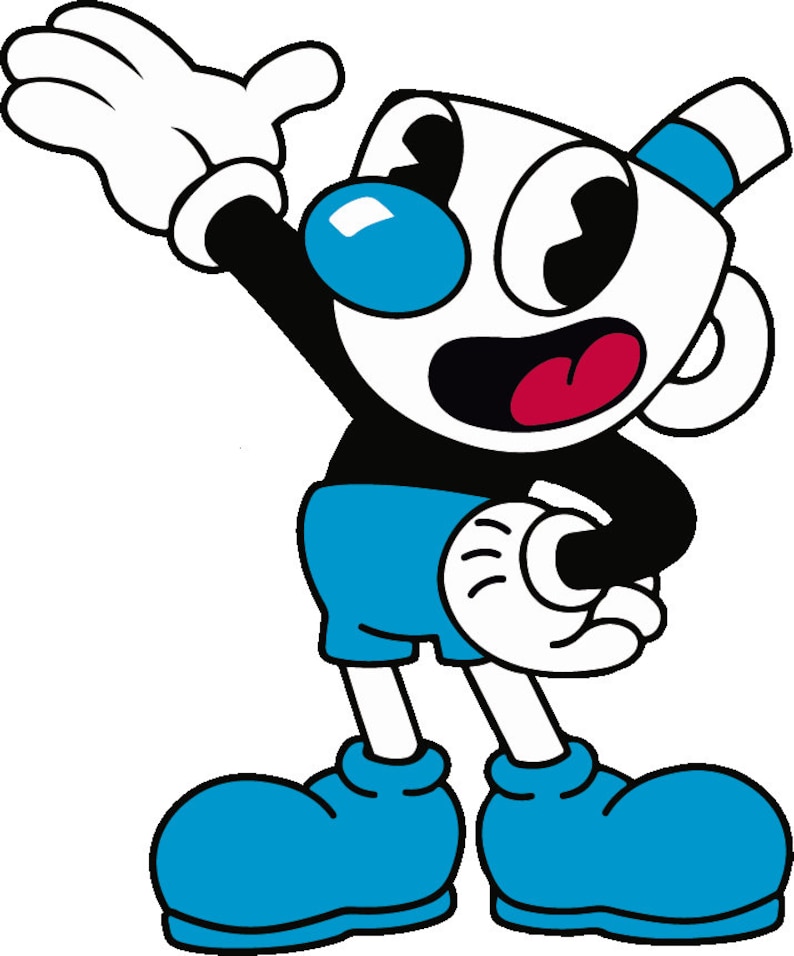 Mugman Svg, Cuphead and Mugman Svg, Svg Dxf Png Eps Pdf - Etsy