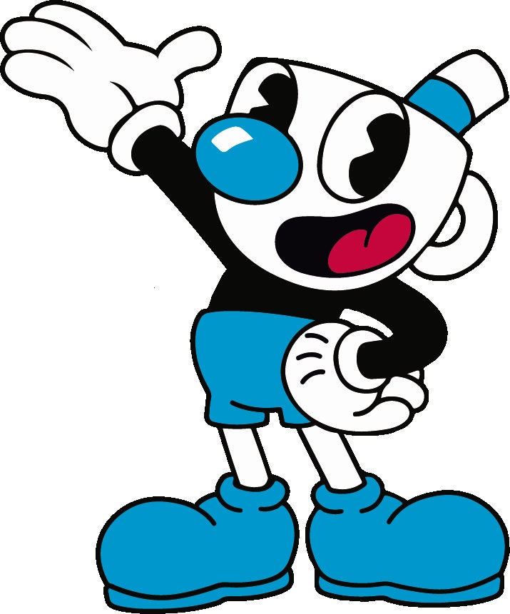 Mugman Svg, Cuphead and Mugman Svg, Svg Dxf Png Eps Pdf - Etsy