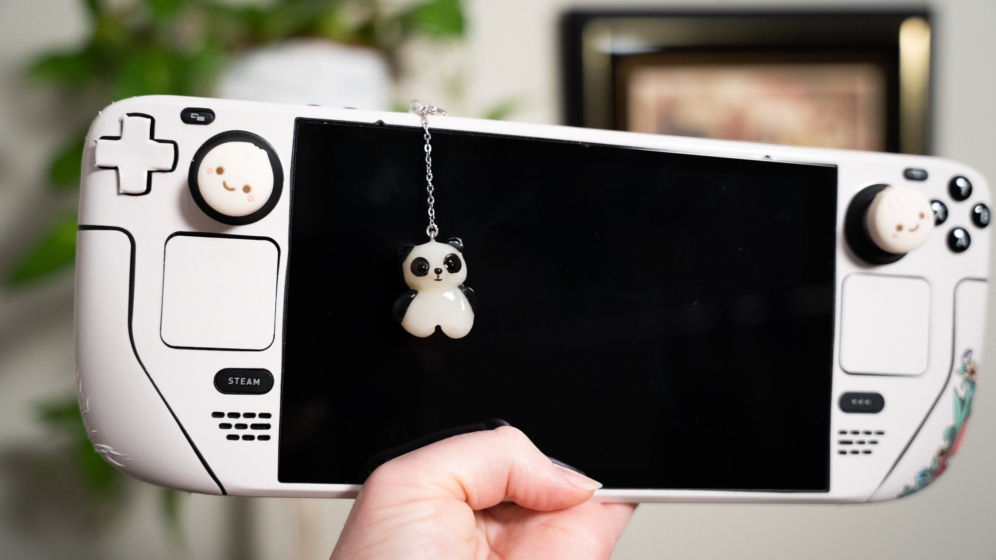 Kawaii Panda Bear Dust Plug Charm: Handmade Chibi Console Accessory - Etsy