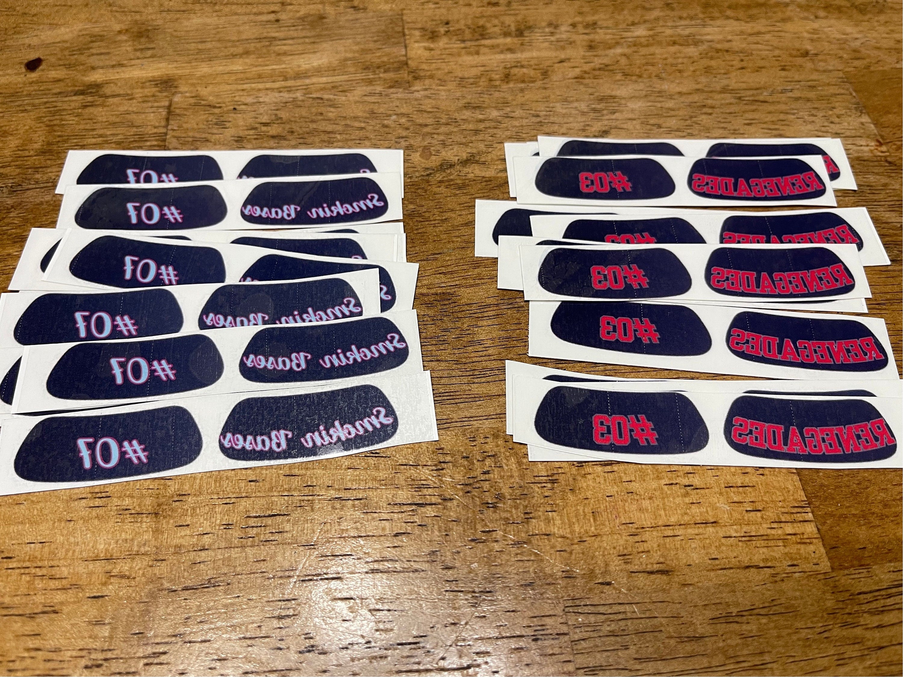 Custom Eye Black Tattoos-12 Pack - Etsy