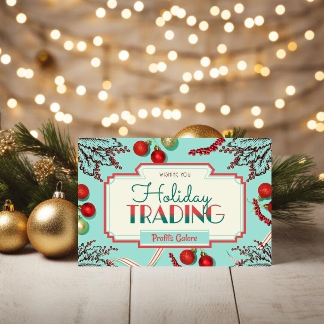 Postcard Christmas Trader Stock Market Gift for Traders, Investors, Day ...