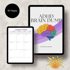 ADHD Brain Dump Planner PDF | Printable Mental Clarity Journal ...