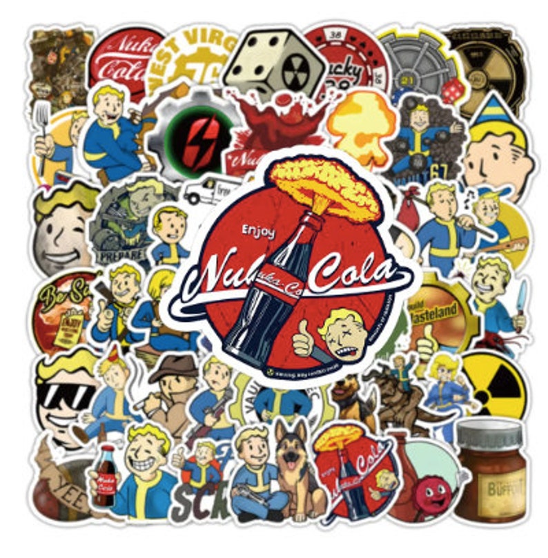 FALLOUT GAME Stickers 2 10/25/50 PCS, No Duplicates, Fall Out Video ...