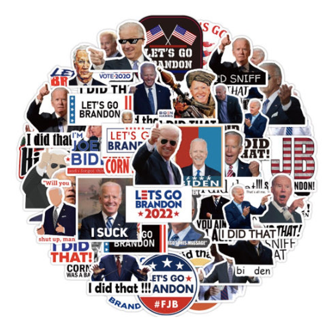 BIDEN Stickers 2 10/25/50 Pcs No Duplicates Let's Go - Etsy