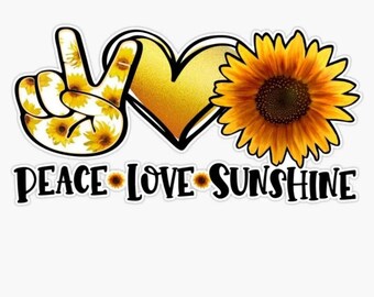 Detailed Peace Decal - Etsy