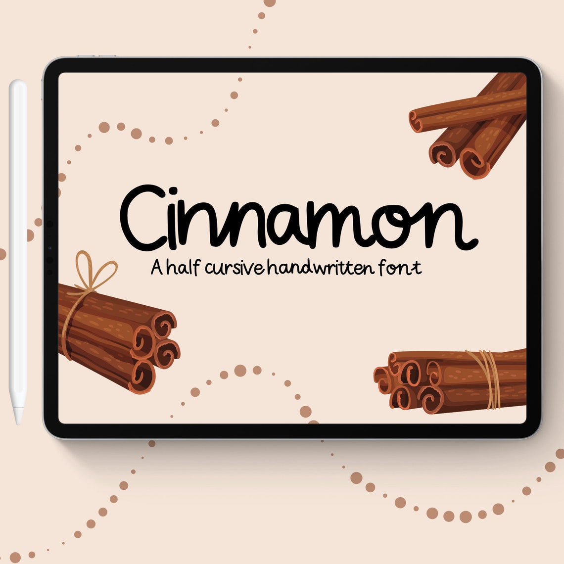 Handwritten Font, Cinnamon Handwritten Font, Hand Lettered, Handwriting ...