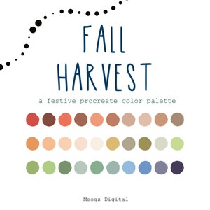 Procreate Color Palette, Fall Color Palette, Procreate, Digital Art ...