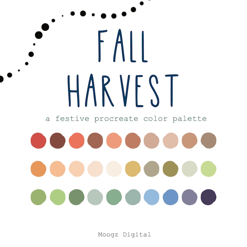 Procreate Color Palette, Fall Color Palette, Procreate, Digital Art ...