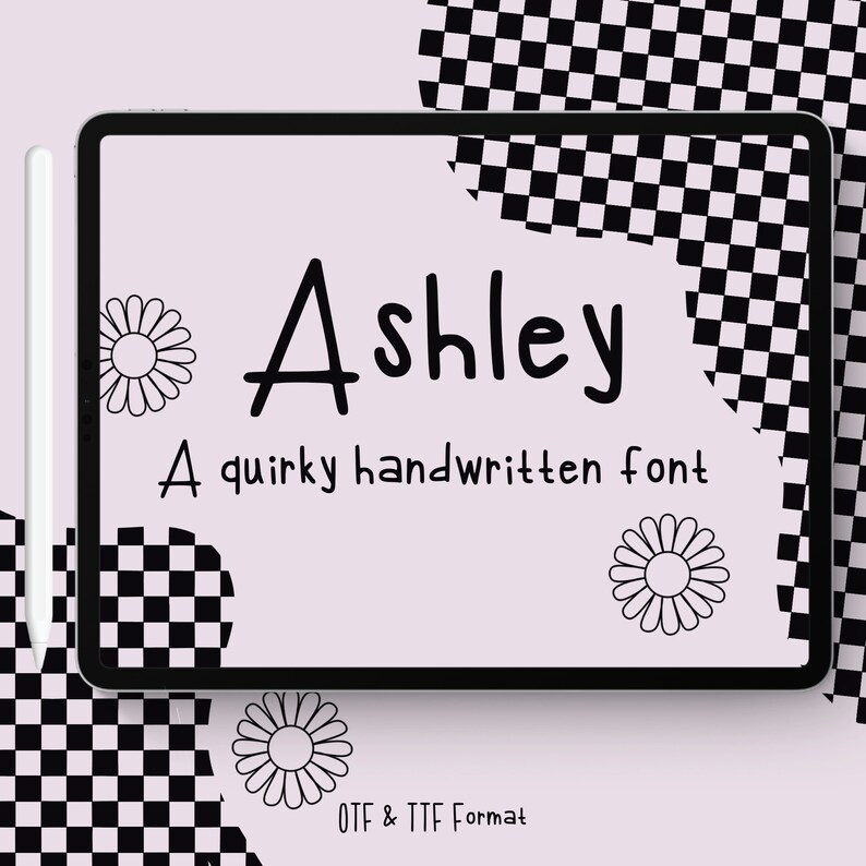 Handwritten Font, Ashley Handwritten Font, Hand Lettered, Handwriting ...