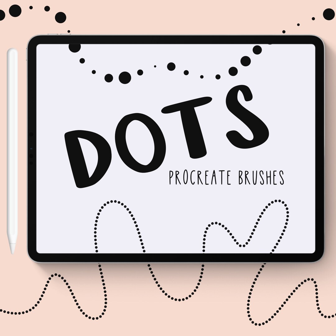 Dot Procreate Brush Set, Dotted Brushes, Polka Dot Brush, Digital Paint Brushes, Circle Brush ...