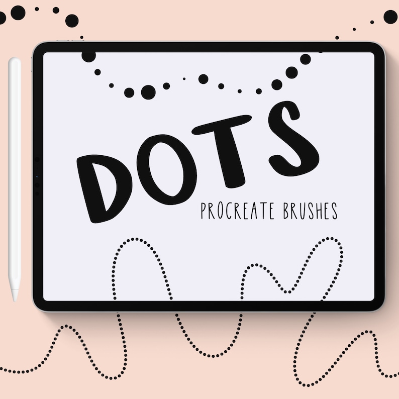 Dot Procreate Brush Set, Dotted Brushes, Polka Dot Brush, Digital Paint ...