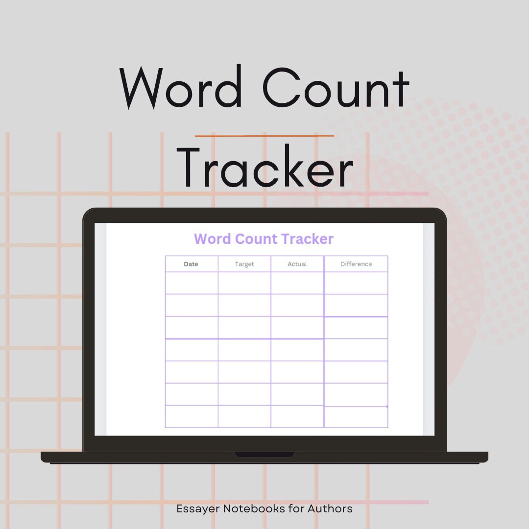 Printable Word Count Tracker - Etsy