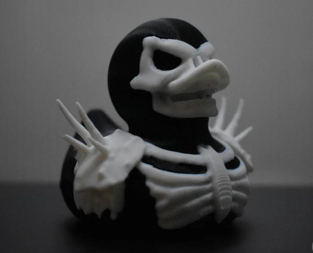 Skeleton Warrior Duck | Bone Duck | Ducking | Halloween Duck | Spooky ...
