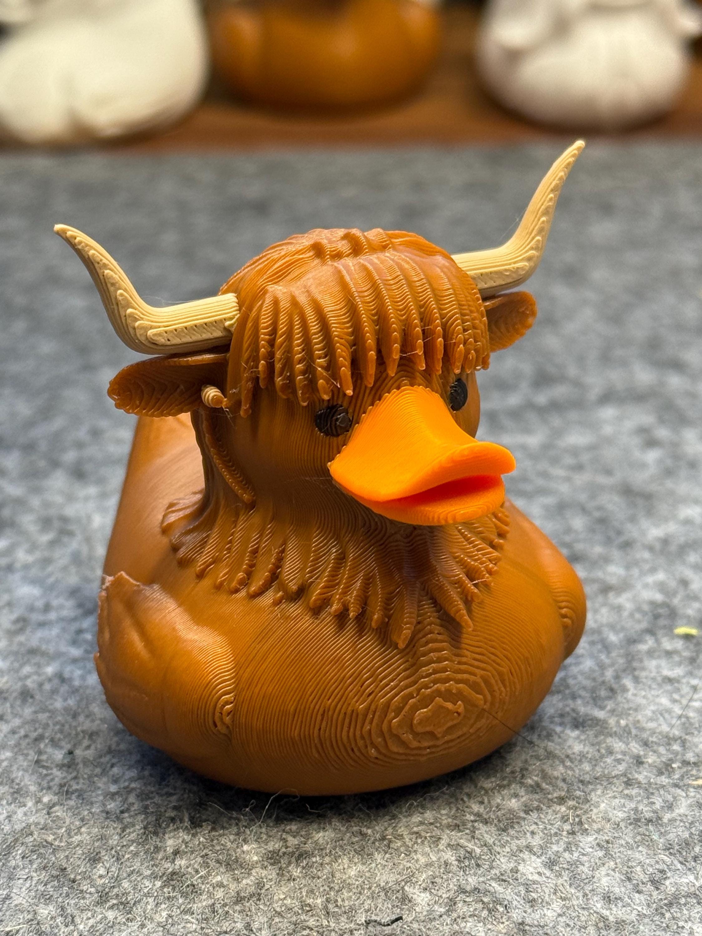 Highland Cow Duck | Fun Duck | Ducking | Custom Duck | Cow | Graduation ...